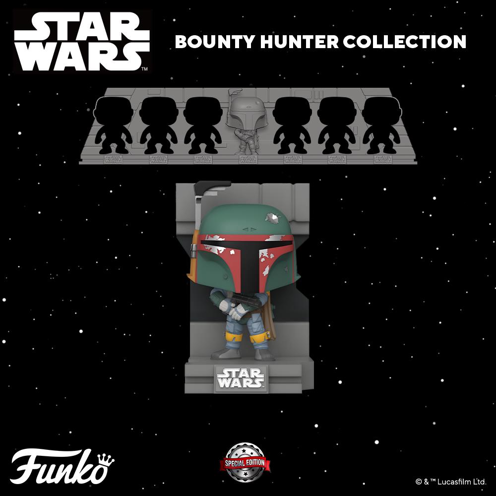 Funko Pop Star Wars - Bounty Hunters Collection Boba Fett 436 (Deluxe ...