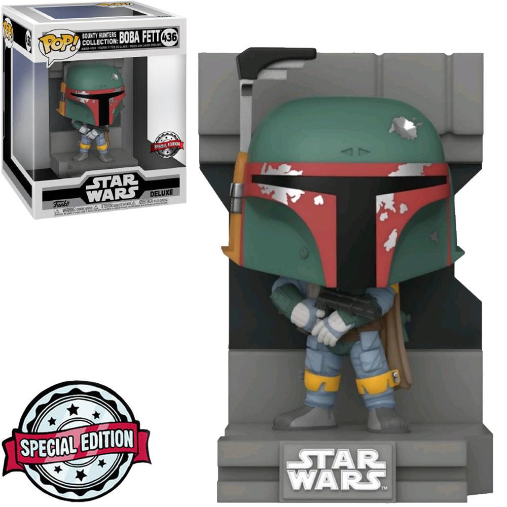 Funko Pop Star Wars - Bounty Hunters Collection Boba Fett 436 (Deluxe ...