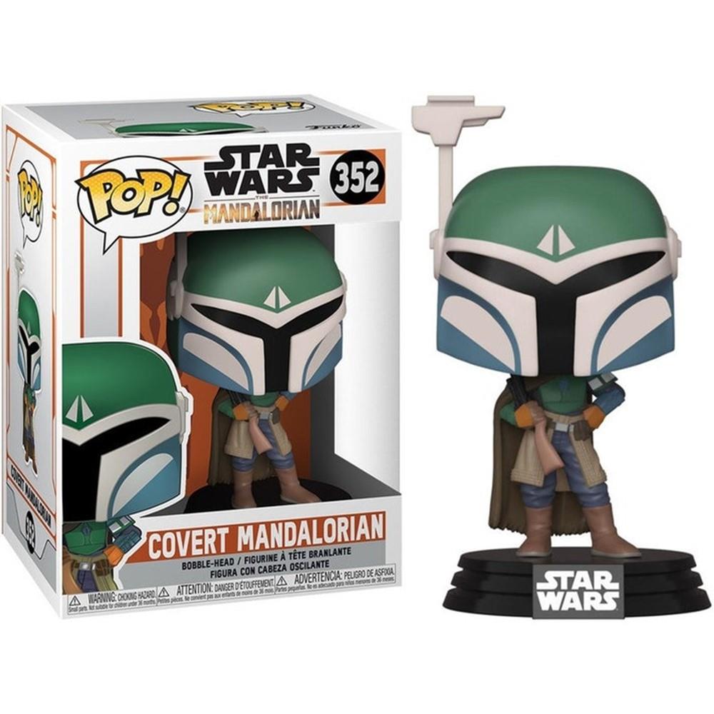 Funko Pop Star Wars - Mandalorian Covert Mandalorian 352 (Novo) - Arena ...