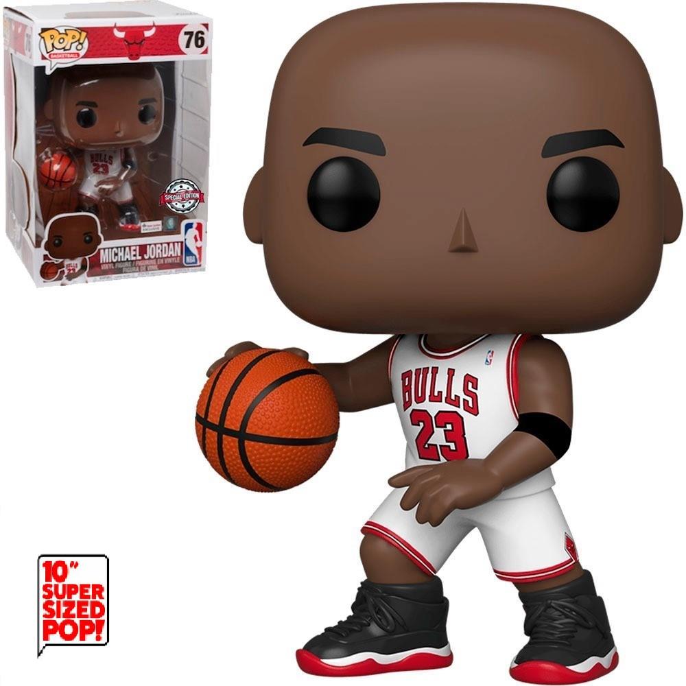 Funko Pop Michael Jordan 75 (Super Sized) (Chicago Bulls Red Away ...