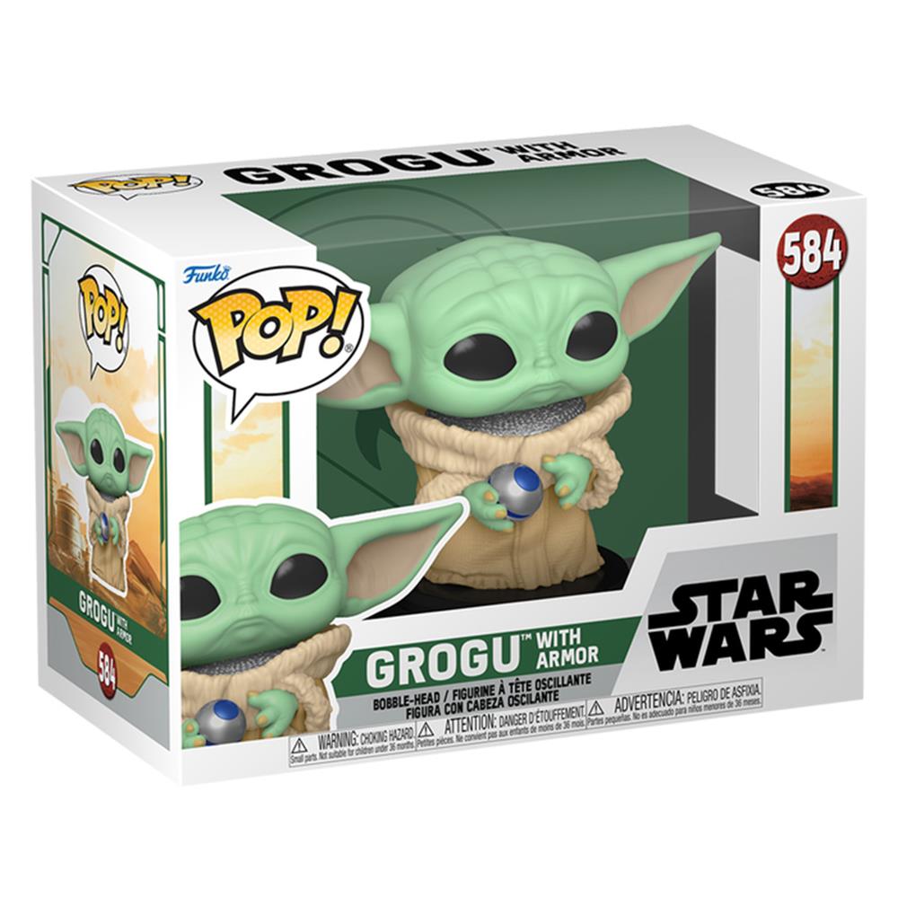 Funko Pop Grogu with Armor 584 - Arena Games - Loja Geek