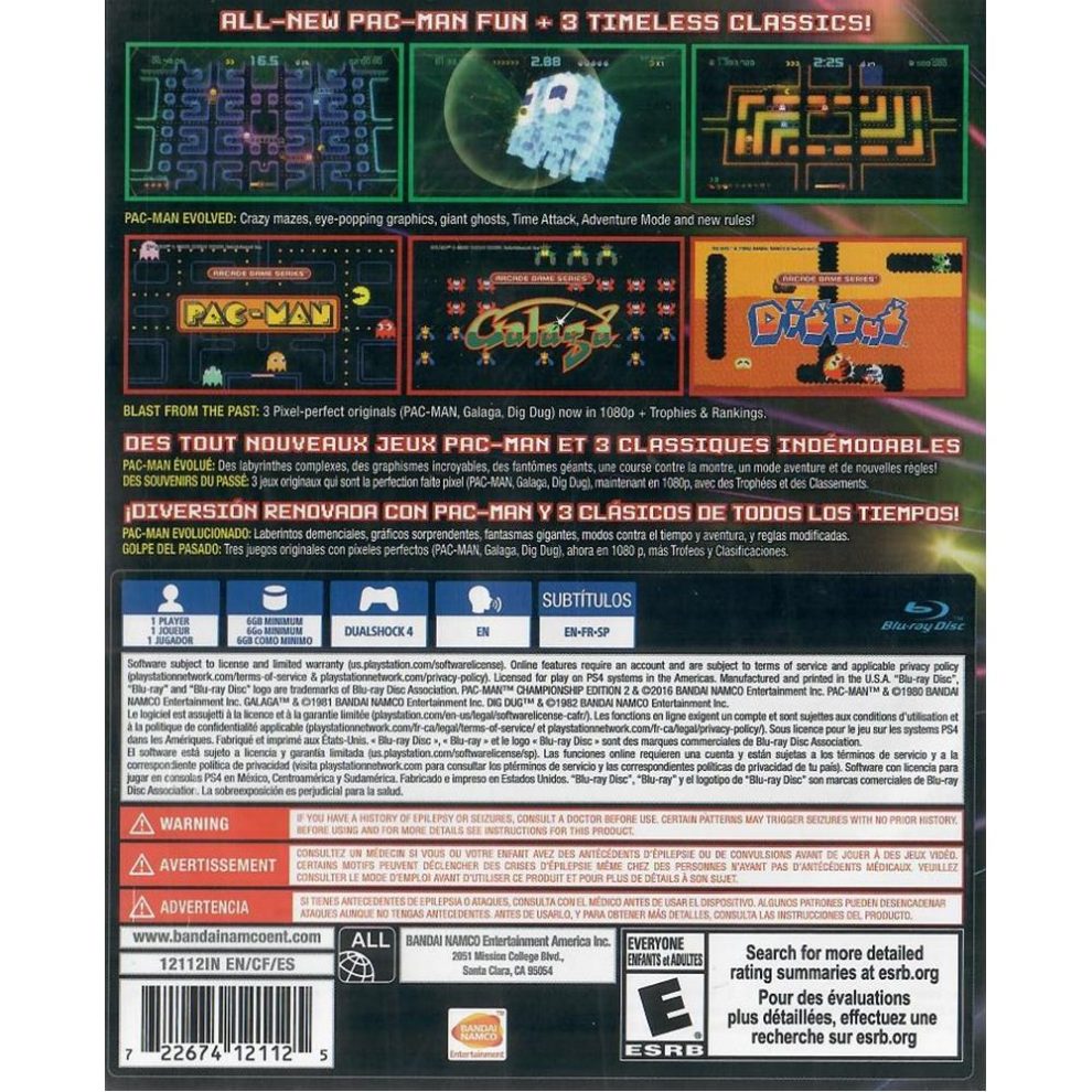 Pac-Man Championship Edition 2 + Arcade Game Series Ps4 (Novo) (Jogo ...