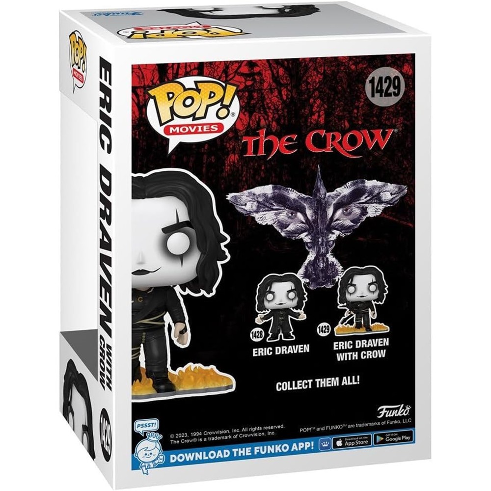 Funko Pop Eric Draven with Crow 1429 (O Corvo) - Arena Games - Loja Geek