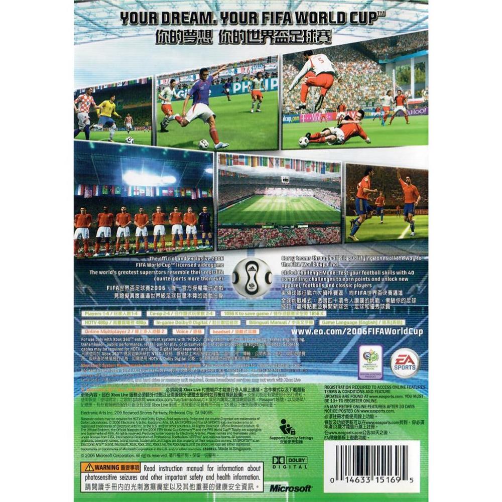 Fifa World Cup Germany 2006 - Xbox 360 (Japones) (Seminovo) - Arena ...